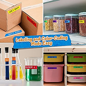 Craftzilla Colored Masking Tape – 11 Extra Large Rolls – 1,815 Feet x 1 Inch of Colorful Craft Tape – Vibrant Rainbow Color Teacher Tape – Great for Art, Lab, Labeling & Classroom Decorations