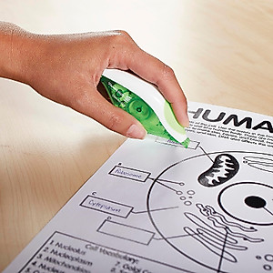 Paper Mate Liquid Paper DryLine Grip Correction Tape, Green, 2 Count