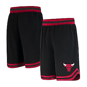 Ultra Game Mens Active Knit Training NBA Woven Team Logo Poly Mesh Basketball Shorts, Black, Medium US
