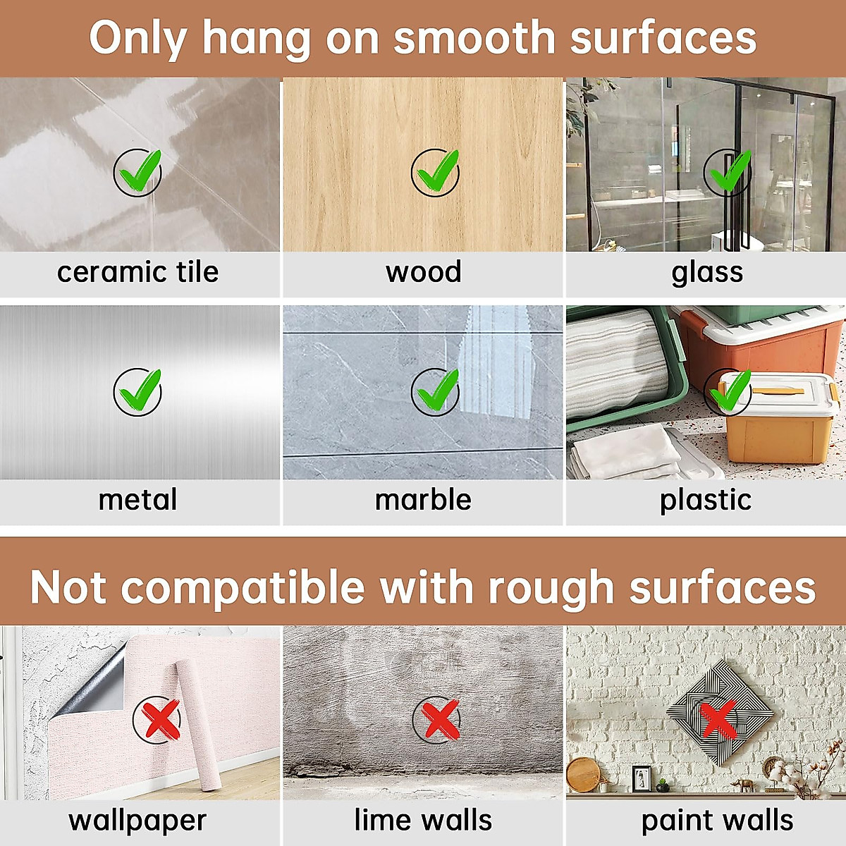 Linone 4 Pcs Self Adhesive Hooks, Stainless Steel Towel Hook, Sticky Towel Hangers for Kitchen Bathroom, Bathroom Wall Door Hooks for Hanging Towel Robe Hat Coat (Black)