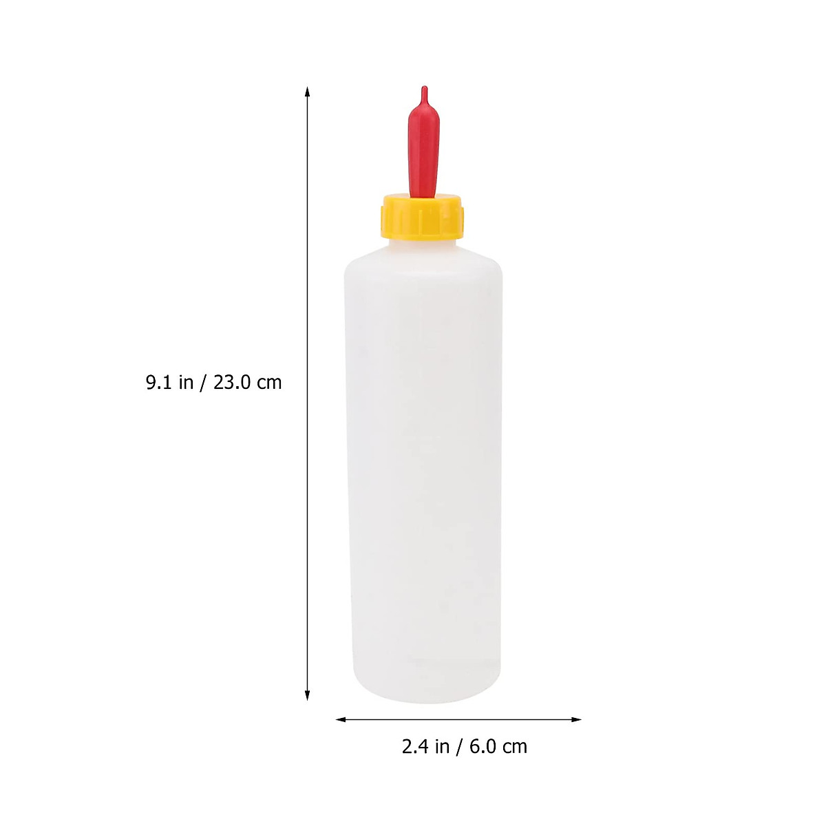 Generic 10 Sets 400ml Lamb Milk Feeder with Nipple Goat Nursing Bottle Sheep Waterer Calf Feeding Drinking Bottle Livestock Supplies for Goat Calf Cattle, 23x6cm, 1824Q5071IDYK