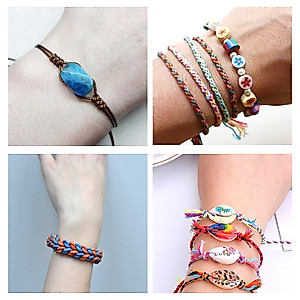 Xximuim Wooden Jig Bracelet Maker, Adjustable Paracord Jig Bracelet Maker U Shape Wooden Frame Bracelet Jig Kit DIY Wristband Rope Knot Braided Fixing Tools