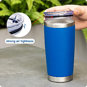 Prurex 2 Pack 20 ozTumbler Lid for Yeti Rambler,Old Style Rtic and More Travel Mugs, Splash Proof Replacement Lid for 3.2" Inner Diameter Tumblers