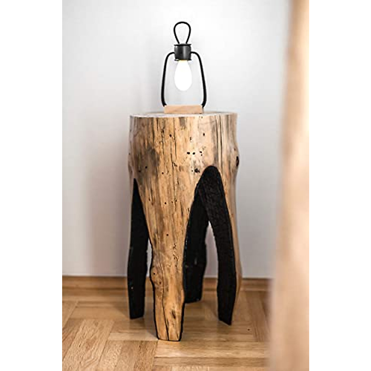 Bedside Table, Rustic Nightstand, Tree Stump Coffee Table, Farmhouse End Table