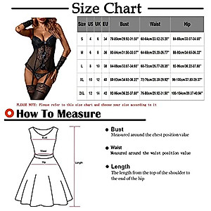 Black Tights, Lengire Sexy for Women Underwear Lengerie Sets Women's Lingerie Solid Color Garter Stockings Suit Two Piece - Lingerie Woman Bra Langire and Panties One Piece (M, Red)