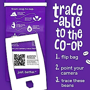 Ethical Bean Fairtrade Organic Coffee, Lush Medium Dark Roast, Ground Coffee Beans- 100% Arabica Coffee (8 oz Bag), 0.5 Pound (Pack of 1)