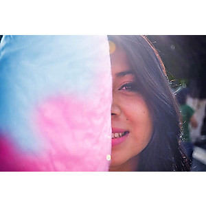 Fruidles Cotton Candy Blue and Pink Swirl Party Flavors Supplies Birthday Treats for Kids, Kosher, 1oz Bag (12-Pack)