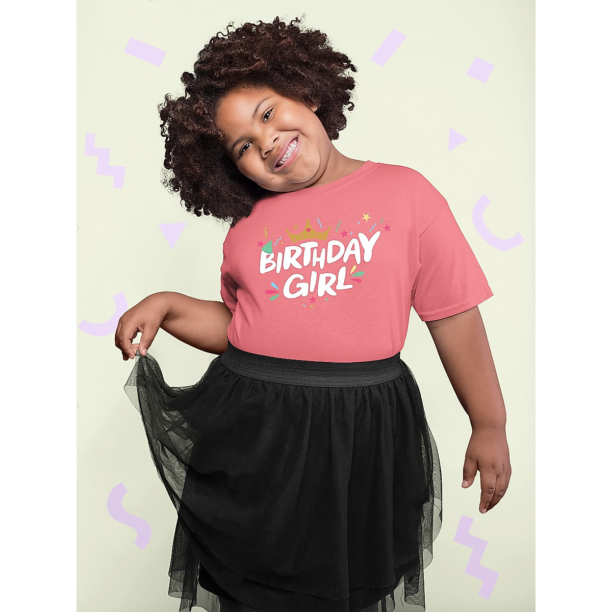 Birthday Girl Shirt Crown 1st First 2nd Two 3rd 4th 5th Toddler Birthday Outfit (Mauve, 4 Years)