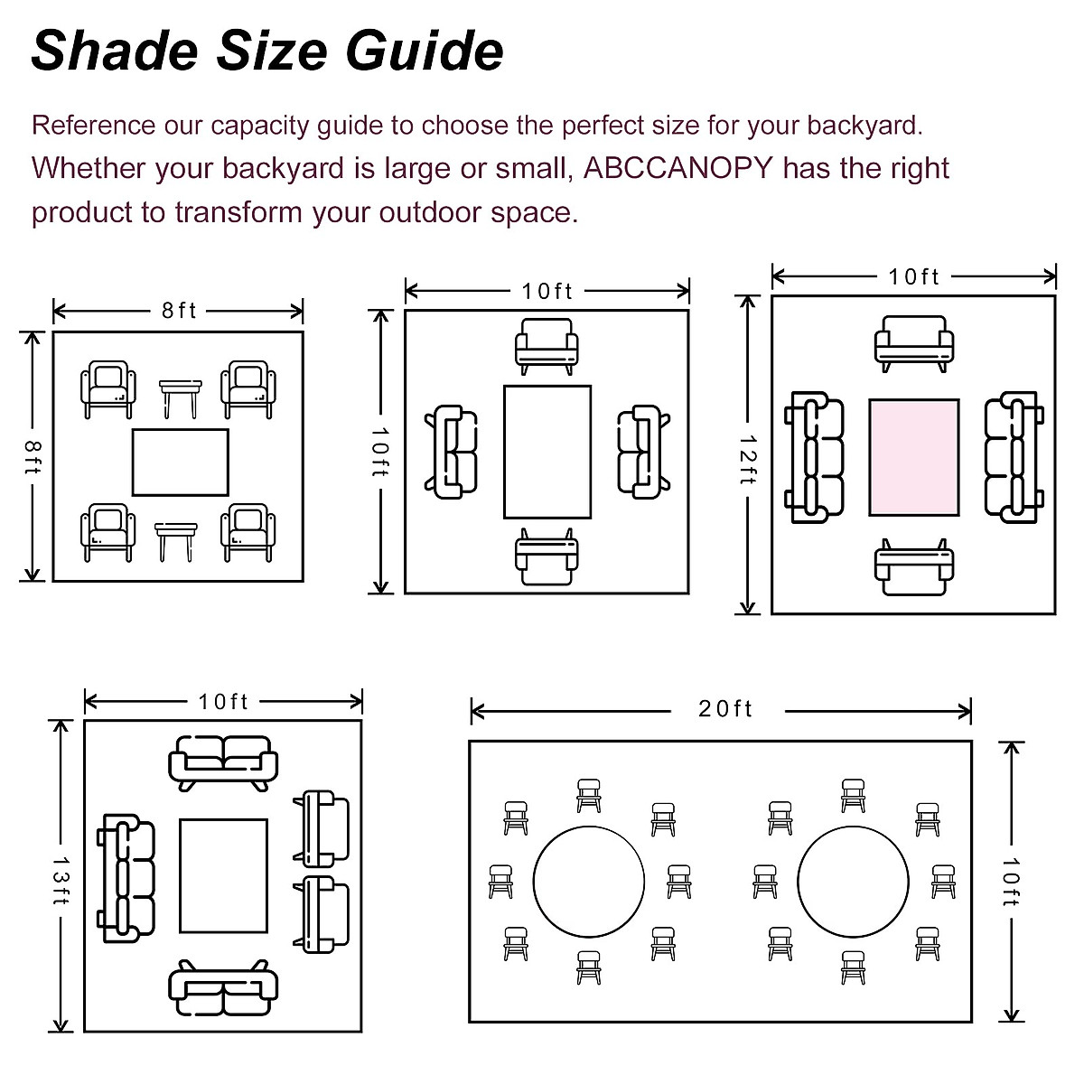 Sturdy Patio Gazebo 10 Ft x 12 Ft with Mosquito Netting by ABCCANOPY