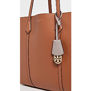 Tory Burch Women's Perry Triple Compartment Tote, Light Umber, Brown, One Size