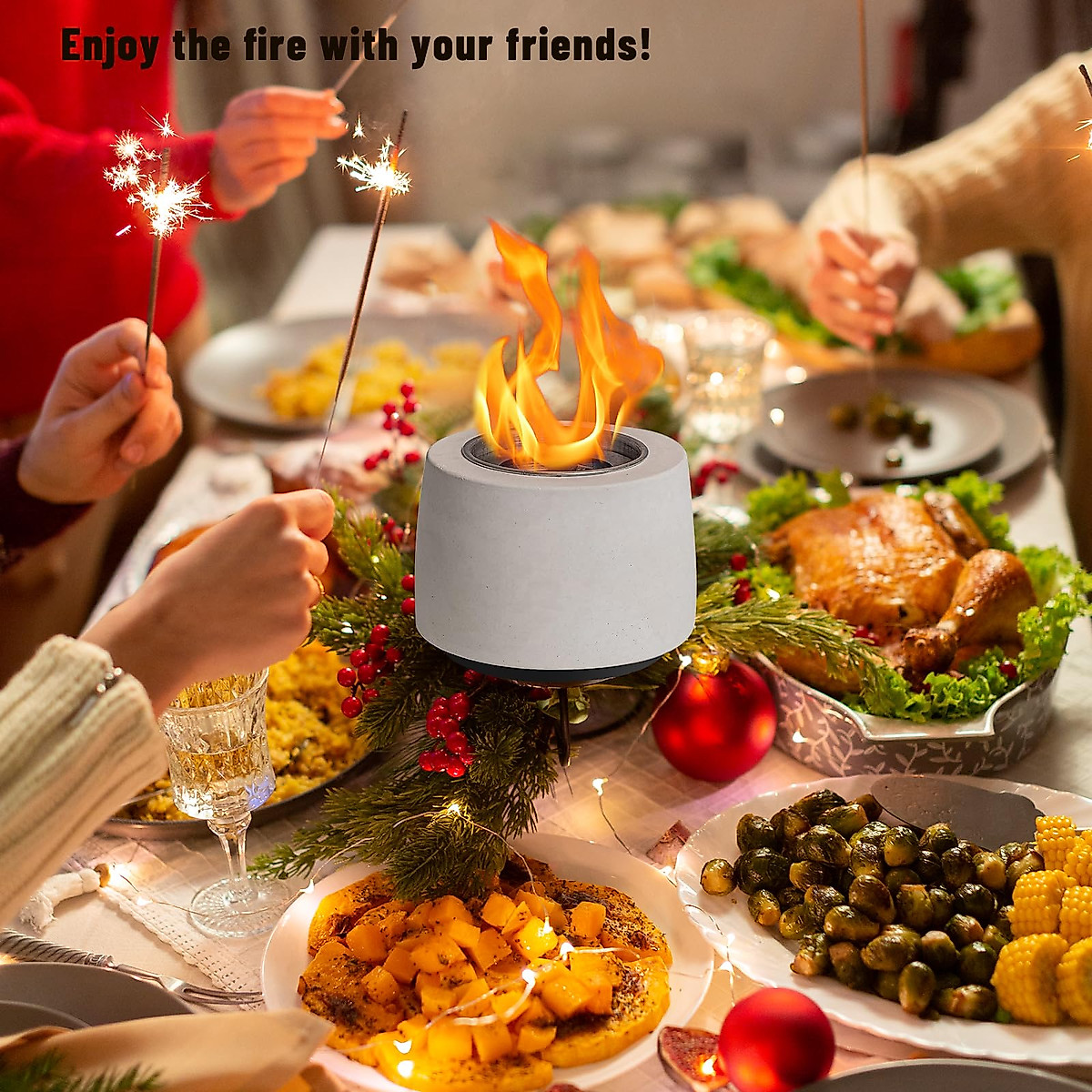 6 Pieces Ceramic Wool Sponge Replacement for Tabletop Fire Pit Bowl to Extend Burning Time - Ceramic Wool Wick Insulation for Bioethanol Fuel Fireplace (12" D x 8" W x 2" H)