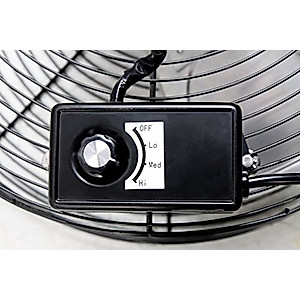 Ventamatic CDMP 1420BLU 14" Premium Misting Fan, 20 Gal Cooler, Blue/Black