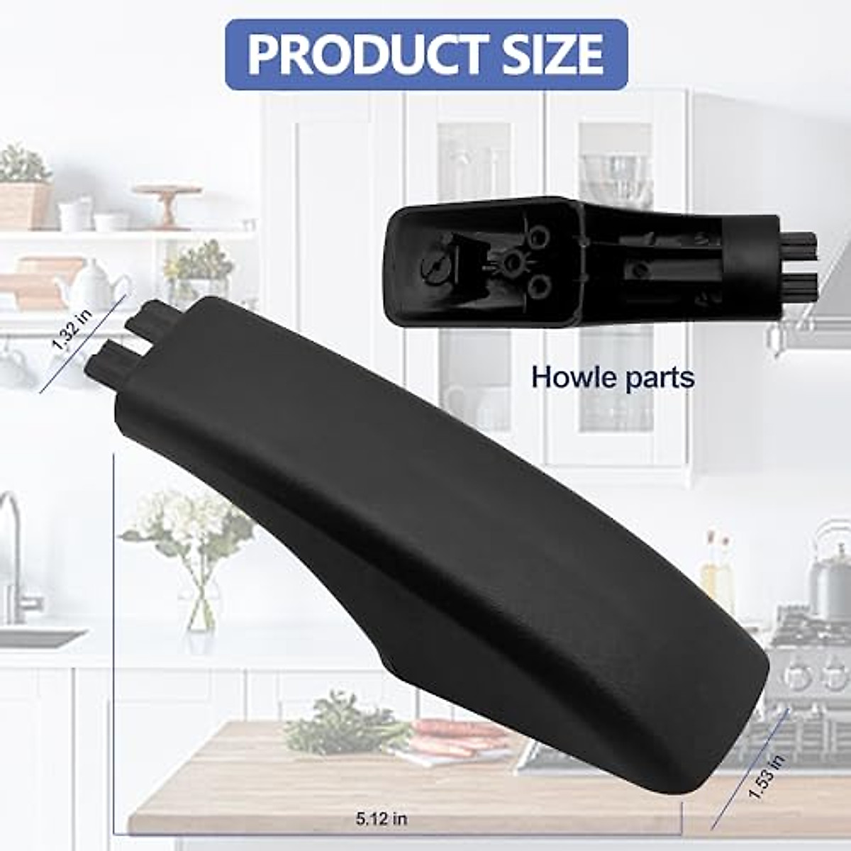 WB07X10034 2 Pack Oven Handle end caps Replacement Fits GE General Electric Stove Oven Door Handle Replaces AP3623187, 242863, AH229187, EAP229187,