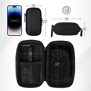 AGPTEK MP3 MP4 Player Case for 4 inch MP3 Music Player, Compatible with AGPTEK, innioasis, MYMAHDI, TIMMKOO, Luoran and other MP3 Players under 4 inch, Portable Carrying Case with Metal Carabiner Clip