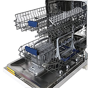 Equator-Europe 24" Built in 14 place Dishwasher with 8 Wash Programs (Black)