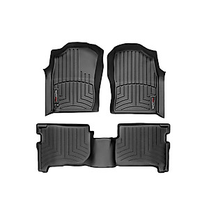 WeatherTech Custom Fit FloorLiners for Toyota 4Runner - 1st & 2nd Row (44123-1-2), Black