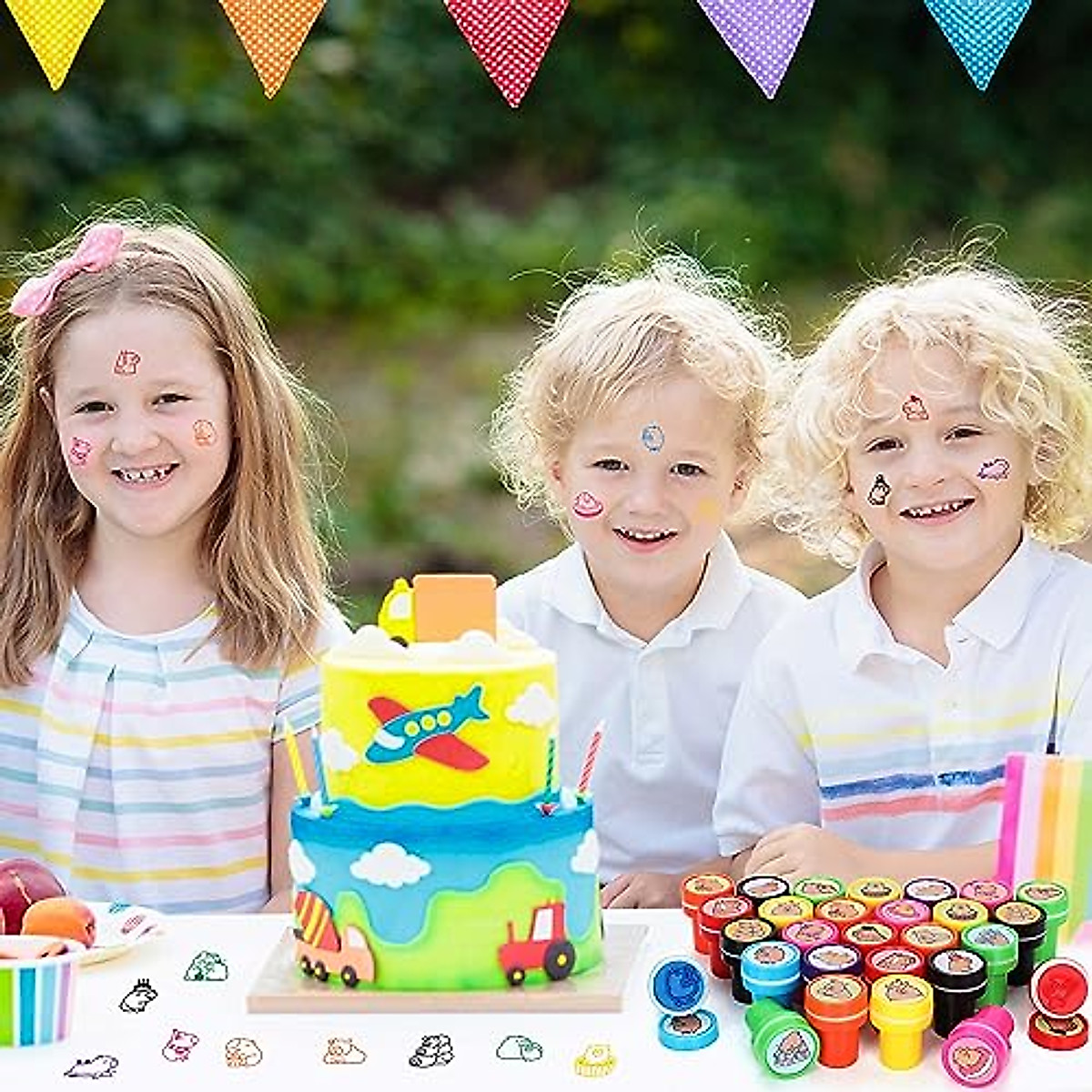 28pcs Capybara Party Stamp for Kids, Cute Capybara Self Inking Stampers Great for Birthday Favors Rewards Goody Bag Stuffers Classroom Crafts DIY Card Making