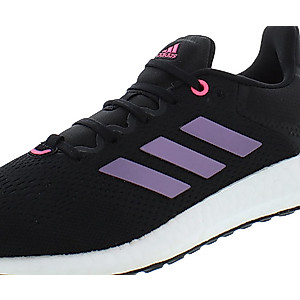 adidas Pureboost 21 Womens Shoes Size 7.5, Color: Black/White/Pink