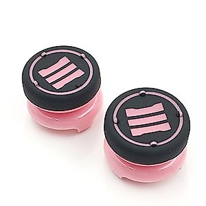 2 x Analog Thumbsticks Cap Thumb Stick Grips Joystick Cap High Extender Cover for Playstation 4 for PS4 Xbox 360 PS3 Controller (Pink)