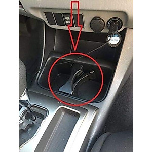 Center Console Cup Holder Insert Divider Barier Partition Separator for TOYOTA TACOMA SR5 TRD PRO 4x4 Limited Platinum 2005 2006 2007 2008 2009 2010 2011 2012 2013 2014 2015 & TOYOTA SEQUOIA 2008-2022