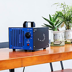 Airthereal MA10K-PRODIGI Digital Ozone - Ionizer,Blue & MA5000 Commercial Generator 5000mg/h Ozone Machine Home Air Ionizers Deodorizer for Rooms, Smoke, Cars and Pets, Blue