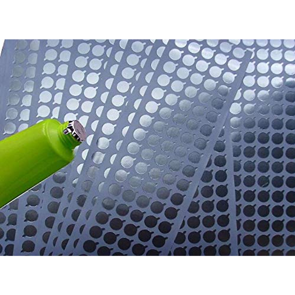 5 Sheets 15MM Silver Round Aluminum Foil Sealing Stickers Self-Adhesive Tape Bottle Toothpaste Facial Cleaner Tube Stoppers Safety Sealer Liner Container Sealing