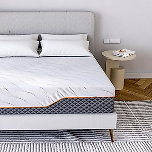 ESHINE 12 Inch Memory Foam Hybrid Mattress - 319 Independent Pocket Innerspring - Mattress in a Box - Edge Support - Medium Firm Mattress, Twin XL