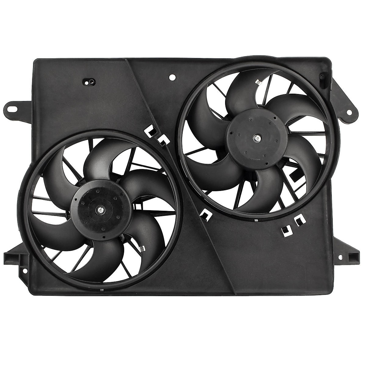 BOXI 620-039 5137714AA Dual Engine Cooling Fan Assembly Fit for Dodge Challenger 2008-2010 for Chrysler 300 2005-2010 Charger 2006-2010 Magnum 2005-08