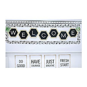 Schoolgirl Style Simply Boho Number Line Mini Bulletin Board—Number Line, Counting, Addition, Subtraction Math Skills Practice, Classroom or Homeschool Learning (16 pc)