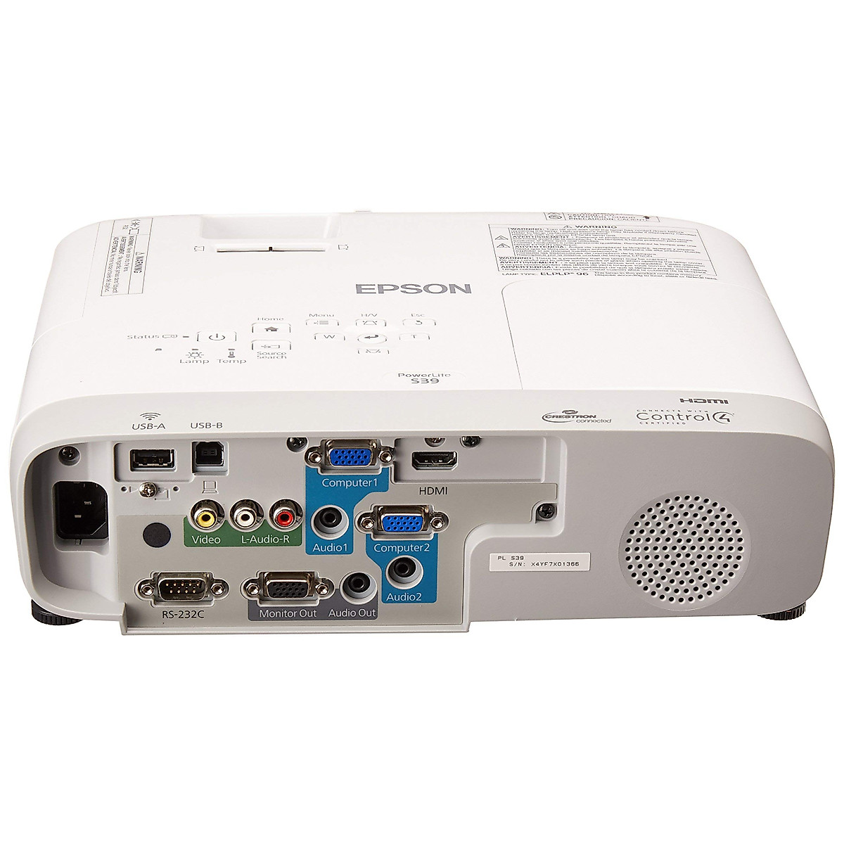 Epson V11H854020 Powerlite S39 SVGA 3LCD Projector (Renewed)