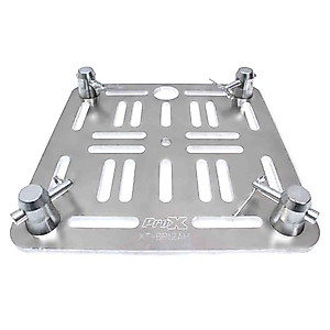 ProX XT-BP12AH 12" Aluminum 8mm Slotted Holes Truss Top Plate for F34 F32 F31 Conical Square Truss with Twist Locks and Connectors