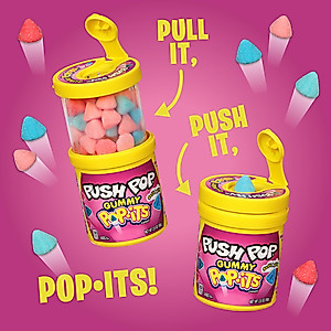 Push Pop Pop-Its Gummy Candy - 8 Count Gummy Candy With Fun, Portable Containers - Fruity Delicious Flavors - Party Favors & Party Candy for Kids - Bulk Assortment of Sweet Gummy Candy