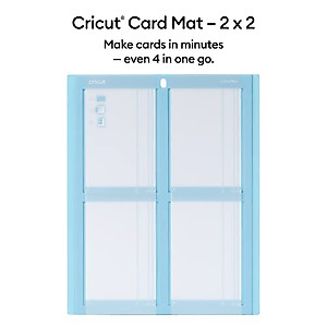Cricut Card Mat 2x2, Reusable, Non-Slip Craft Mat, Create Four Cards Simultaneously, Perfect for Bulk Card Making, Compatible with Cricut Maker & Cricut Explore Crafting Machines