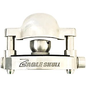 Alarmed stainless steel trailer coupler hitch lock loud alarms 120dB alarm travel camp ground camping horse shows boat marina dump trailers storage RV park locking cargo curt demco atwood stop thieves