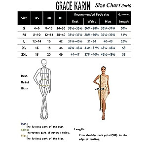GRACE KARIN Wedding Guest Dresses for Women Sparkly Glitter Wrap Dress Cocktail Party Wedding Maxi Dresses with Slit Black L