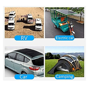 30W 12V Lightweight Solar Panel Charger Portable Solar Panel Kit Flexible Solar System for Outdoor Power Supply Camping Travel Mobile Phone