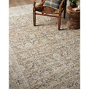 Loloi Amber Lewis Alie Collection ALE-05 Gold/Beige 5'-3'' x 7'-9'', .13'' Pile Height, Area Rug
