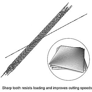 12 Pieces Scroll Saw Blades with Spiral Teeth for Wood Metal Plastic Cutting Sawing Carve Fits Most of Major Saw Brands Bosch, Makita, etc. (6#)