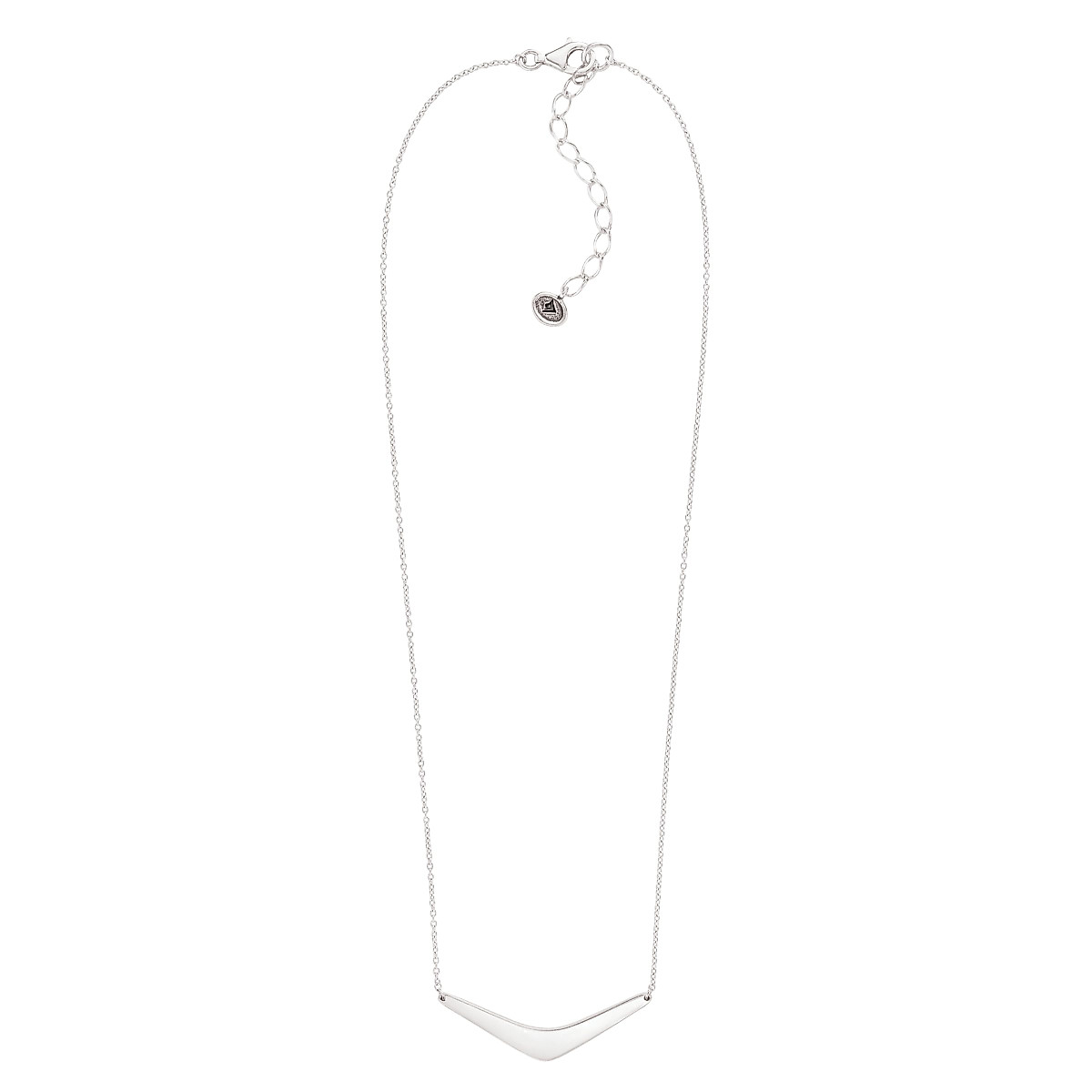 Silpada Compressed Turquoise Necklace in .925 Sterling Silver, Jewelry Gift Ideas for Women, Reversible Boomerang', 16" + 2"