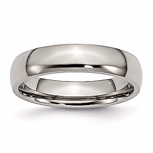 Sonia Jewels Size 7 - Titanium 5mm Polished Wedding Band