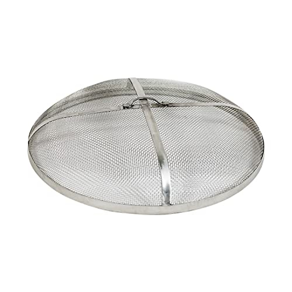 Sunnydaze Rust-Resistant Stainless Steel Fire Pit Spark Screen Cover - 30-Inch Diameter