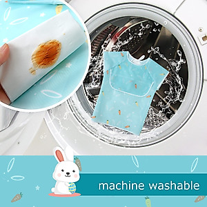 Little Dimsum 2 Pcs Baby Food Bibs Short Sleeves Feeding Bibs Waterproof Baby Bibs 6-48 Months Toddler Bibs Apron Smock with Top Pocket Bag for Babies/Toddlers/Infants