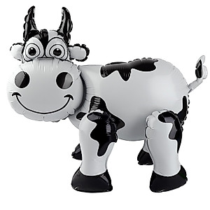 3D Cow Balloon for Western Cowboy Party Decorations,Cute Self Standing Cow Balloons for Western Cowgirl Theme Birthday Party Favor Supplies Decor
