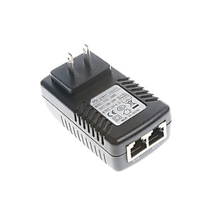 NOYITO 24V 0.5A PoE Injector Power Supply Adapter with Wall Plug IEEE 802.3af Compliant 10 100Mbps for IP Camera Voip Phones AP