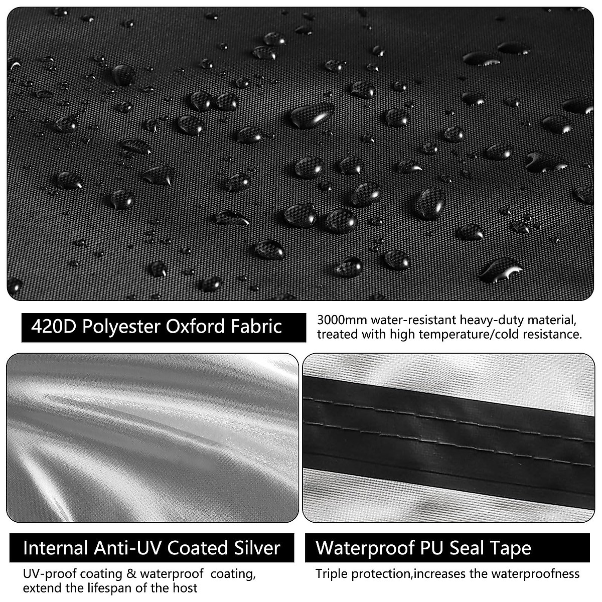 Air Conditioner Cover for Outside AC Units, 32 x 32 x 36 inches AC Covers for Outdoor Waterproof Anti-Hail Windproof Design, Central Air Conditioner Cover Winter Outdoor