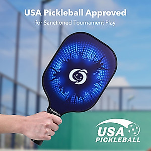 niupipo Pickleball Paddles, USA Pickleball Approved Pickleball Paddles Set of 2, Carbon Fiber Face, Polypropylene Honeycomb Core,Pickleball Rackets with 4 Balls and 1 Pickleball Bag