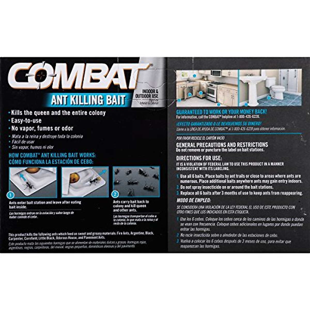 Combat Ant Killing Bait, 6 Count