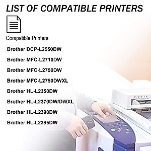 FEROMYINK Compatible TN730 TN-730 Toner Cartridge Replacement for Brother HL-L2395DW L2350DW MFC-L2710DW L2750DW DCP-L2550DW HL-L2390DW HL-L2370DW Printer Cartridge (Black, 2-Pack)