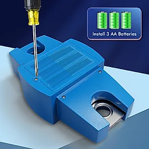 660lb Digital Hanging Weight Scale with Cast Aluminum Case,300Kg Mini Crane Scale Handheld with Metal Hooks for Luggage,Package,Fishing,Hoyer Lift (Blue)