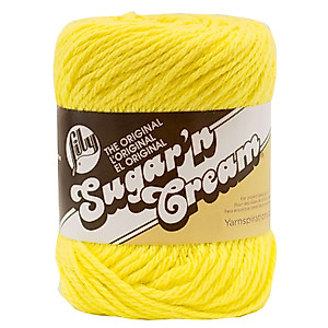 Lily Sugar 'n Cream Yarn - 100% Cotton - Assortment (Daffodil)